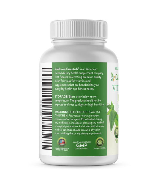 California Essentials Vitamin K2 + D3 Capsules - California Essentials LLC